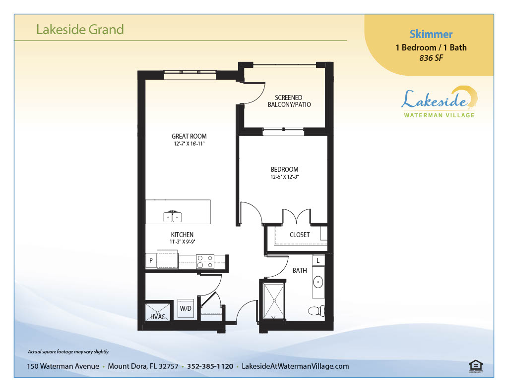 Lakeside Retirement Community at Waterman Village Floor Plans