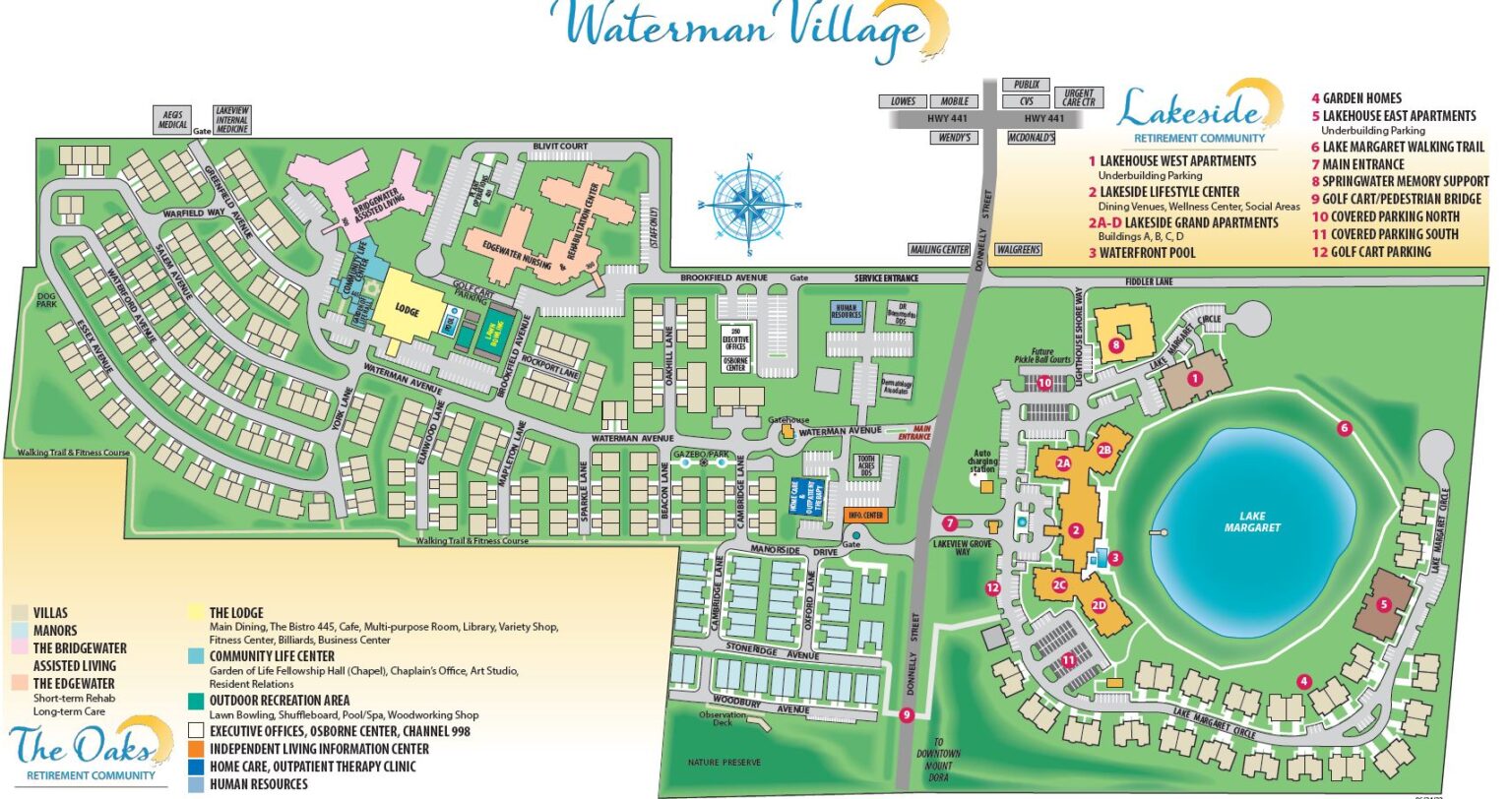 Contact Us - Waterman Village Mount Dora Florida.